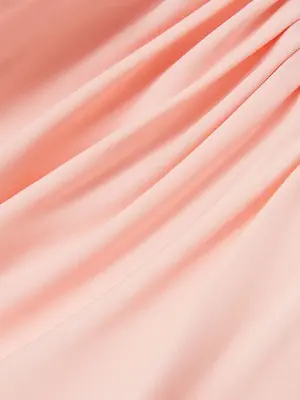 REISS Ruched Strapless Bodycon Midi Dress - Pink