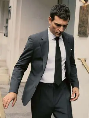 REISS Tailored Fit Wool-blend Single-breasted Suit Blazer Tailored-fit - Grey