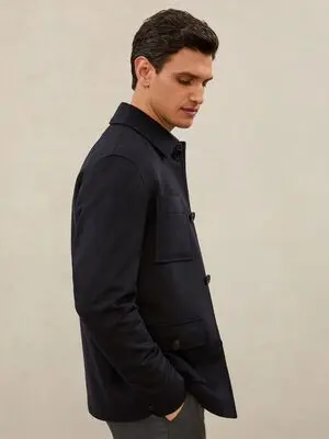 REISS Atelier Cashmere Field Jacket