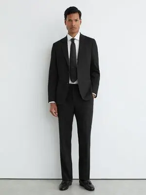 REISS Graduate Tailored-fit Suit Trousers - Black