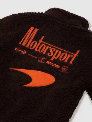 REISS X Mclaren F1 Team Racing Motorsport Fleece Jacket -fit - Brown