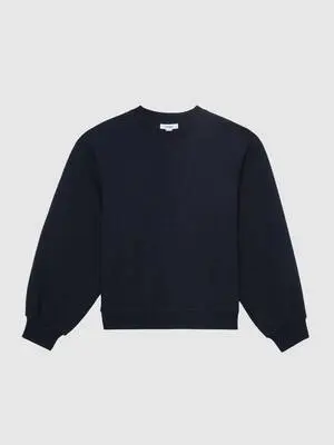 REISS Cotton-blend Full-sleeve Sweatshirt