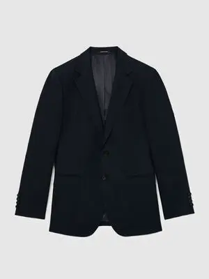 REISS Kin Classic Fit Single-breasted Linen Blazer