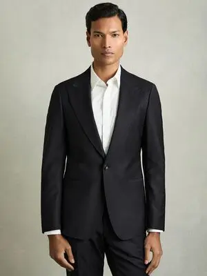 REISS Single-breasted Wool-blend Suit Blazer Classic-fit