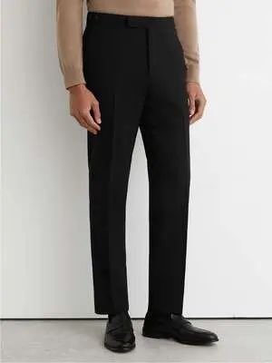 REISS Tailored Fit Tailored-fit Textured Suit Trousers With Wool