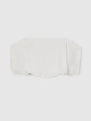 REISS Cotton-blend Bandeau Puffball Top