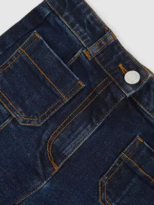 REISS 9-13 Yrs Patch-pocket Flared Jeans