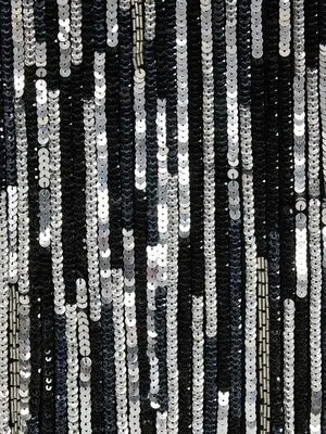 ILTA Black & Silver Sequin Halter Neck Dress