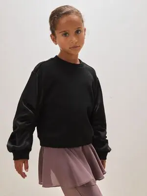 REISS 3-9 Yrs | Royal Ballet Ruched Sweatshirt - Black