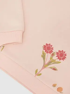 REISS 3-9 Yrs Cotton-blend Floral Sweatshirt