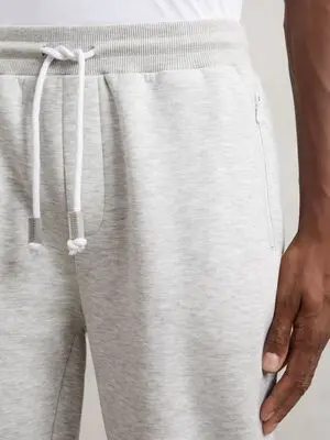 REISS Cotton-blend Drawstring Joggers - Grey