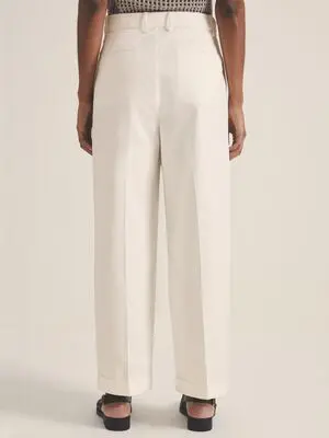 REISS Les 100 Ciels Wide Leg Trousers