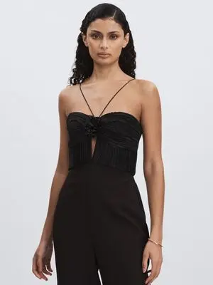 AMUR Cady Rosette Jumpsuit
