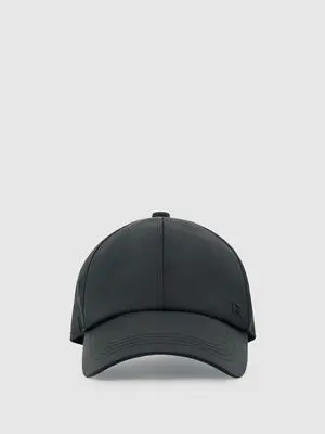 REISS Logo-embroidered Baseball Cap - Black