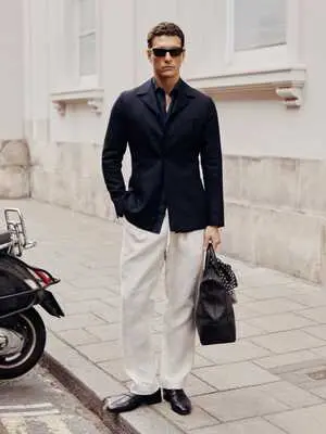 REISS Wool-blend Single-breasted Blazer Tailored-fit - Navy