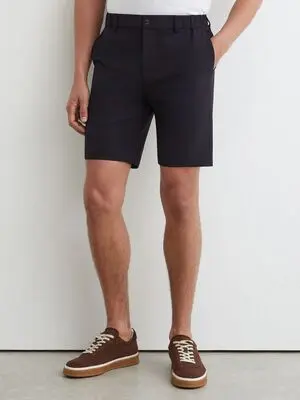REISS Technical Stretch Shorts - Navy