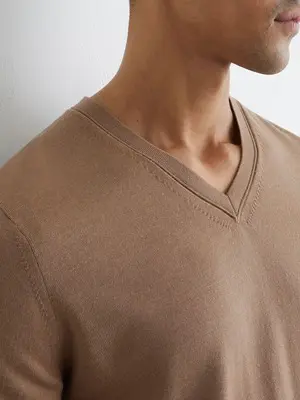 REISS Wool V-neck Jumper