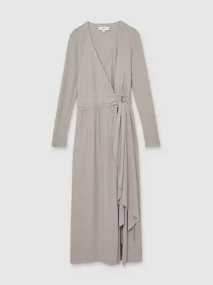 REISS Madeline Midi Dress Ribbed