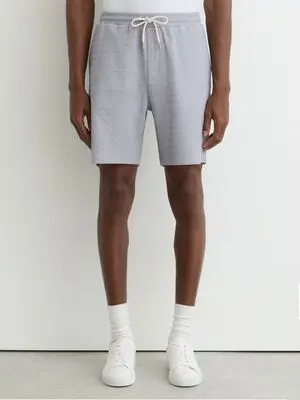 REISS Jacquard Textured Drawstring Shorts