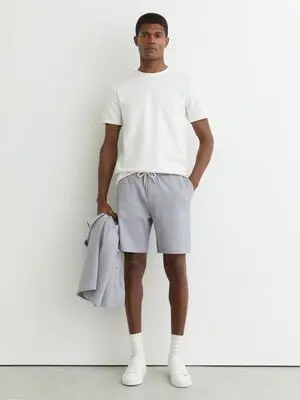 REISS Jacquard Textured Drawstring Shorts