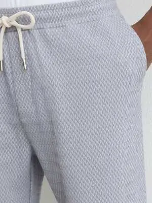 REISS Jacquard Textured Drawstring Shorts