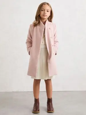 REISS 3-9 Yrs Wool-blend Funnel-neck Coat