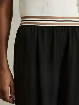 REISS Stripe-waistband Wide-leg Trousers