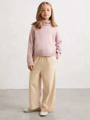 REISS 3-9 Yrs Corduroy Drawstring Trousers - Neutral