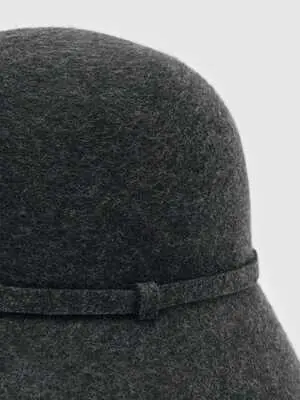 REISS Felted-wool Bucket Hat - Grey