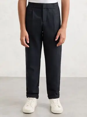 REISS 3-9 Yrs Slim-fit Pleated Trouser