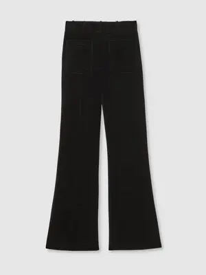 REISS Velvet Flared Trousers