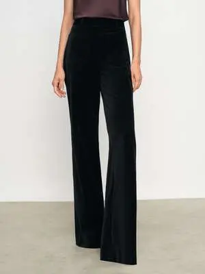 REISS Velvet Flared Trousers