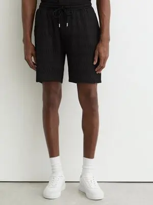 REISS Textured-wave Drawstring Shorts