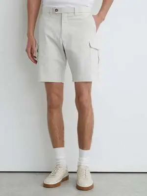 REISS Wicket Cotton Chino Shorts With Stretch