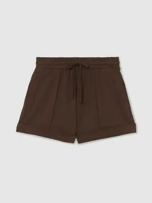 REISS Cotton-blend Drawstring Sweat Shorts