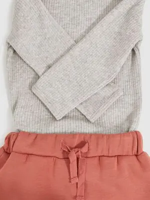 REISS Jersey Trousers And Bodysuit Set