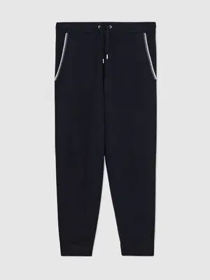 REISS Wool Tipped Drawstring Joggers