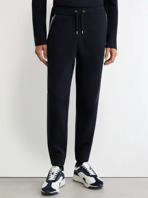 REISS Wool Tipped Drawstring Joggers