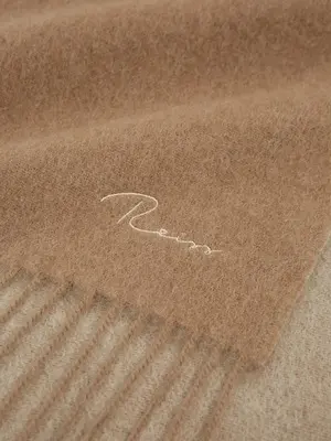 REISS Wool And Cashmere Scarf - Beige