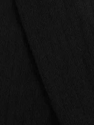 REISS Felicia Loafer Socks Cotton Ribbed - Black