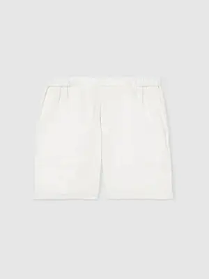 REISS Deck Drawstring Chino Shorts - White