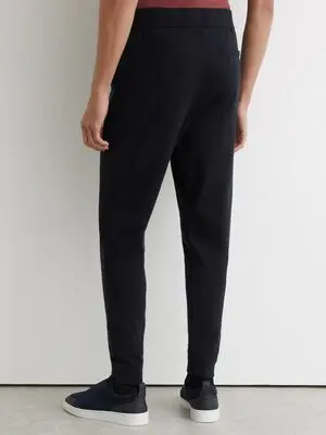 REISS Merino Wool-blend Cuffed Joggers