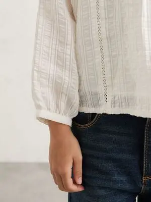 REISS 3-9 Yrs Cheesecloth Textured Blouse