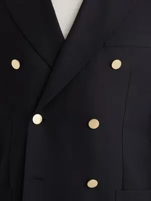 REISS Captain Hopsack Double-breasted Blazer Classic-fit With Wool