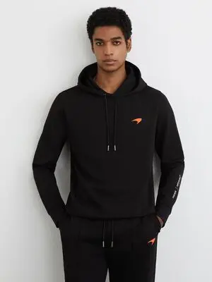 REISS X Mclaren F1 Team Racing Interlock Speedmark Hoodie - Black