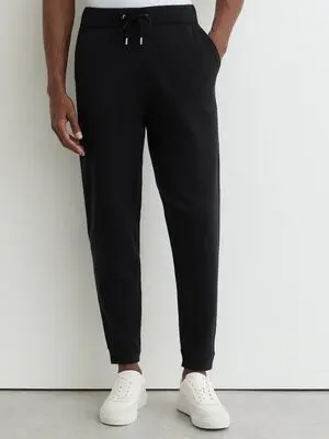 REISS Merino Wool-blend Cuffed Joggers