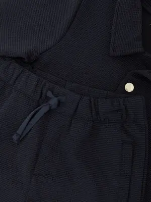 REISS Vola 3-9 Yrs Waffle Polo And Shorts