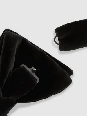 REISS Velvet Bow Tie - Black