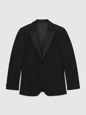 REISS Peak Lapel Tailored-fit Single-breasted Tuxedo Jacket