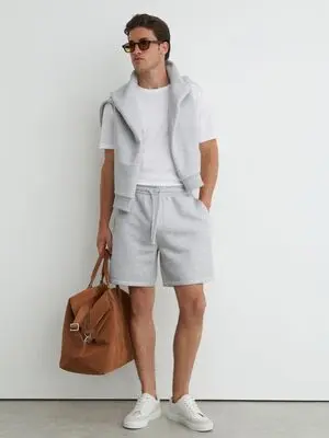 REISS Heavyweight Cotton-blend Relaxed-fit Shorts